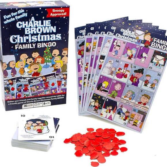 Peanuts | Games | Nwot A Charlie Brown Christmas Family Bingo Set ...